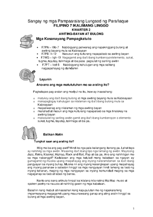 Filipino Grade 7 Module Quarter 2 Week7 - Sangay ng mga Pampaaralang ...