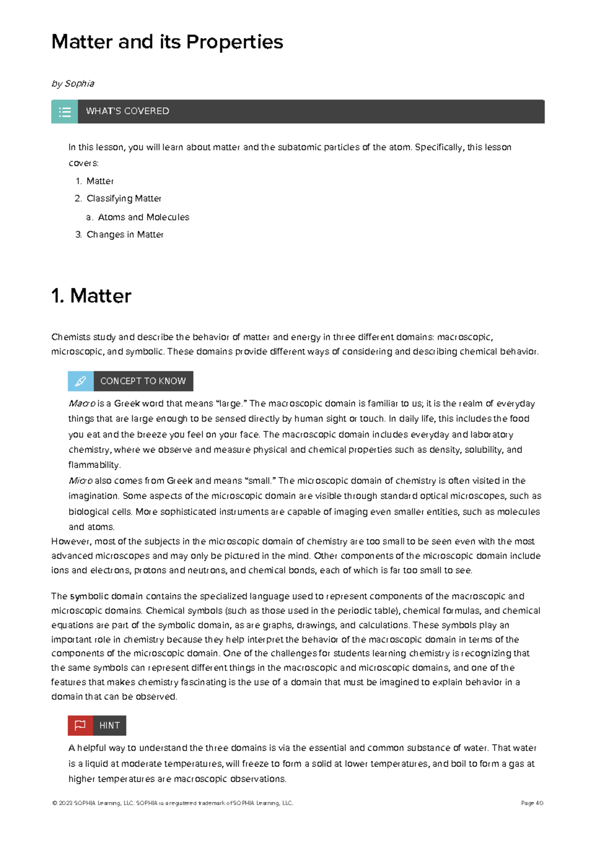 Introduction to chemistry lab PDF 3 - Matter and its Properties by ...