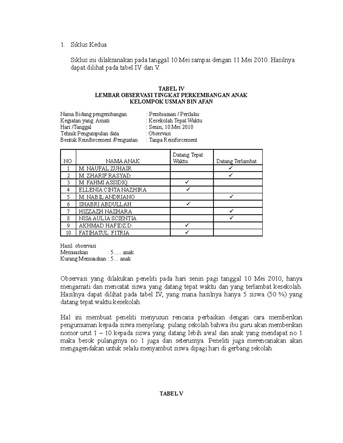Ptp Part 7 Ptp Part 7 1 Siklus Kedua Siklus Ini Dilaksanakan Pada