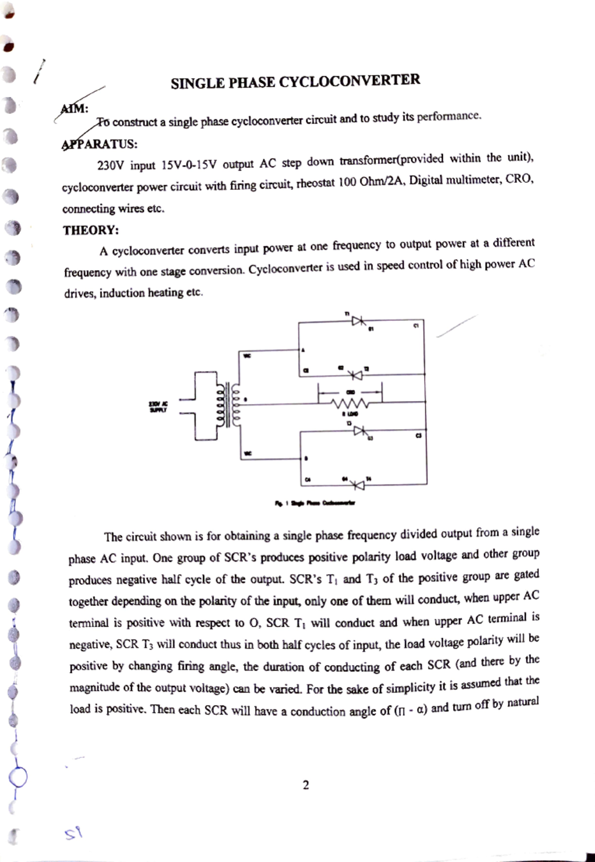1 ph cyclo convertor - No description - SINGLE PHASE CYCLOCONVERTER AM ...