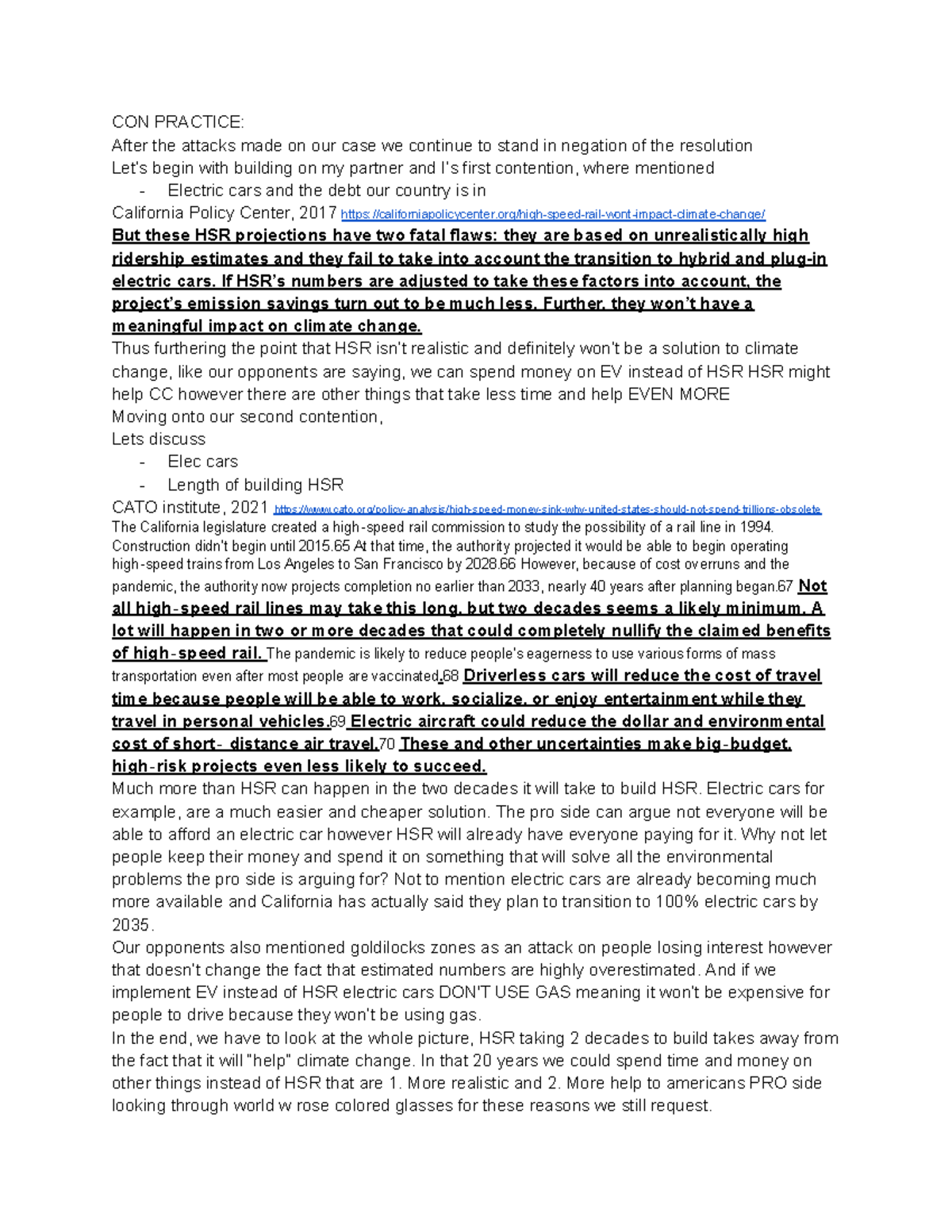 Attack Defense speeches - CON PRACTICE: After the attacks made on our ...