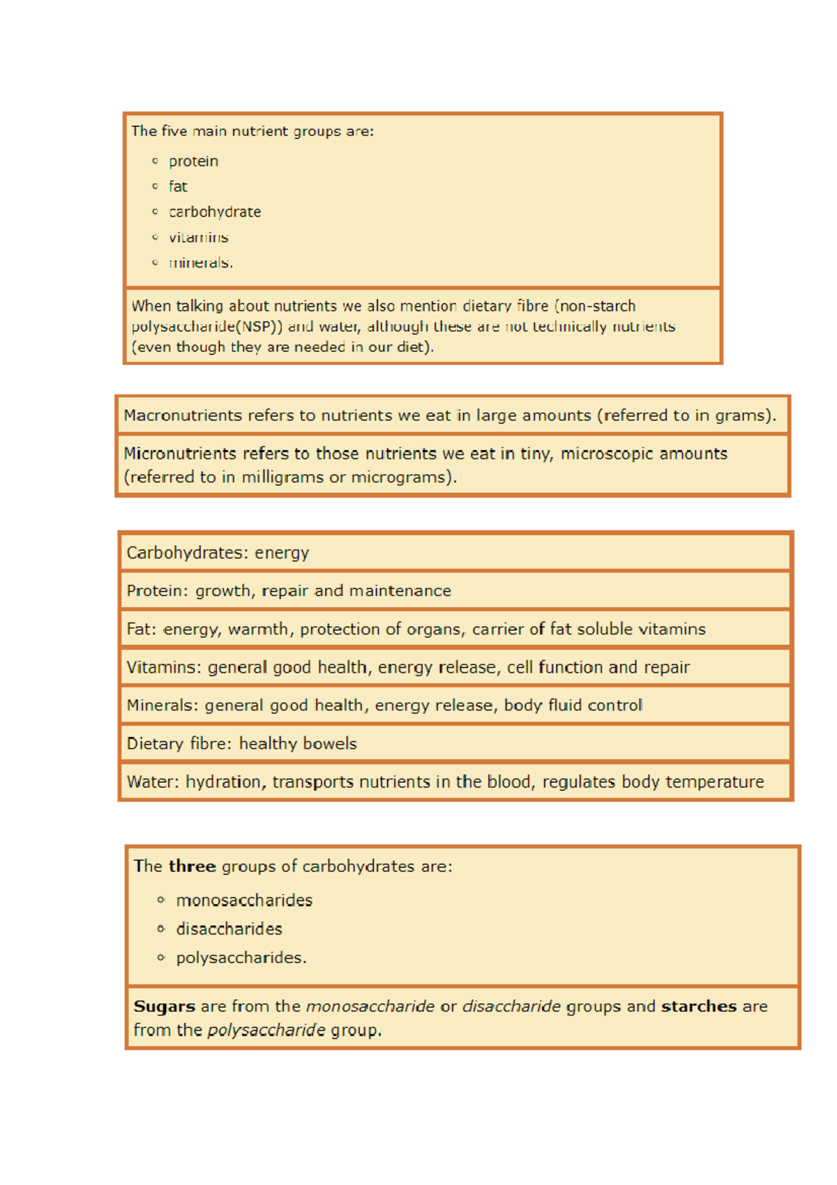 Principals of Nutrition revision notes - Studocu