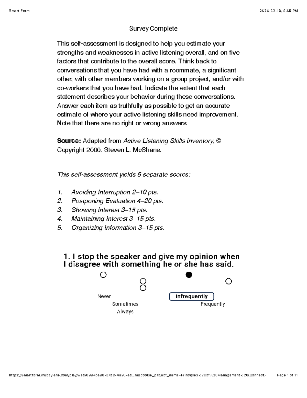 ABA 3 - ABA 3 - Survey Complete This self-assessment is designed to ...