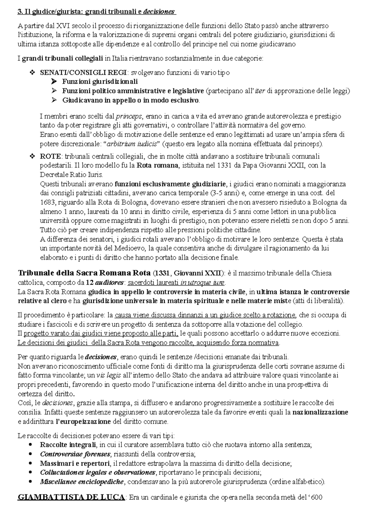 Tribunali bologesi-de luca-gravina e muratori - 3. Il giudice/giurista ...