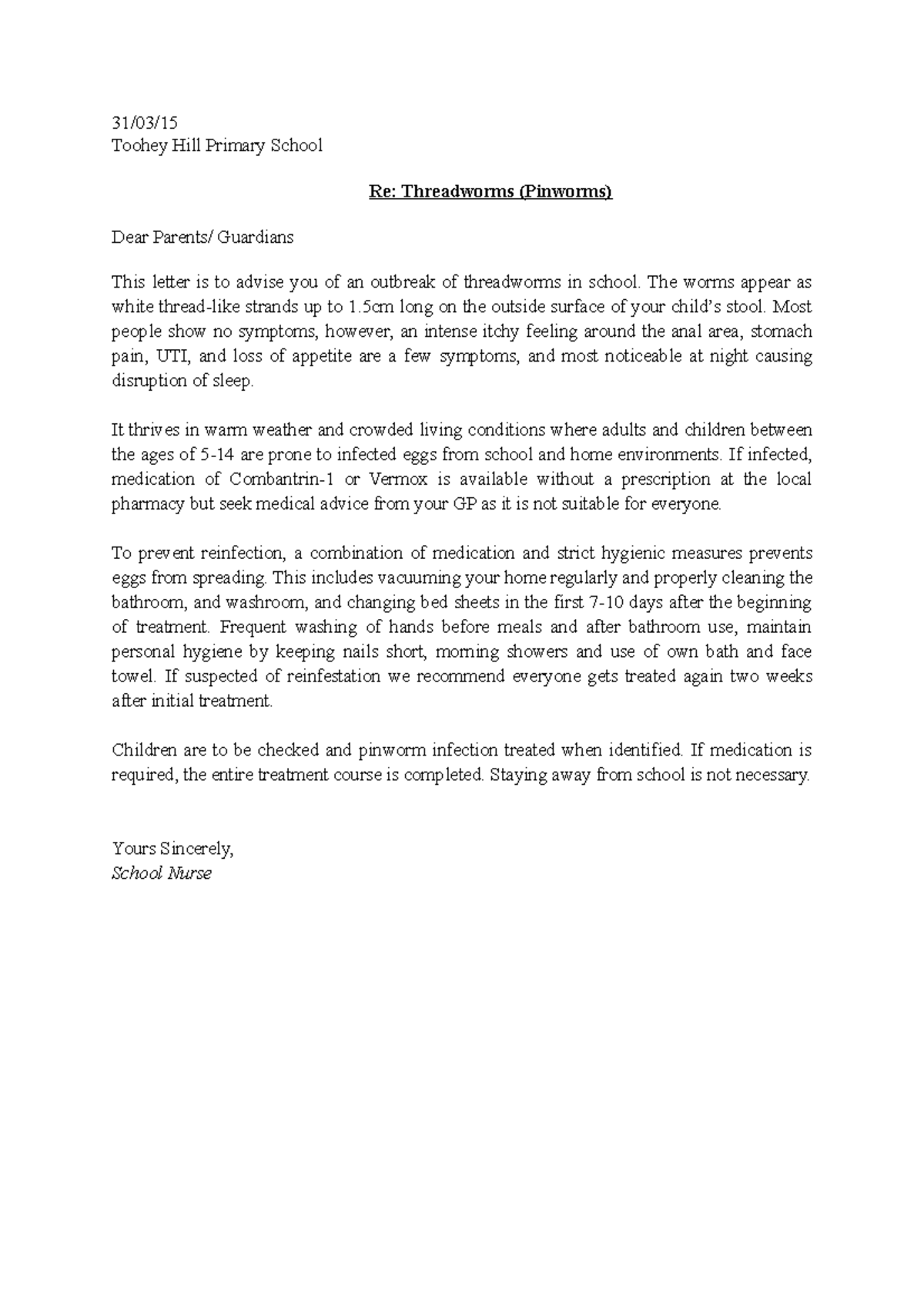 LDH 100 Assessment 2 - Assignments - 31/03/ Toohey Hill Primary School ...