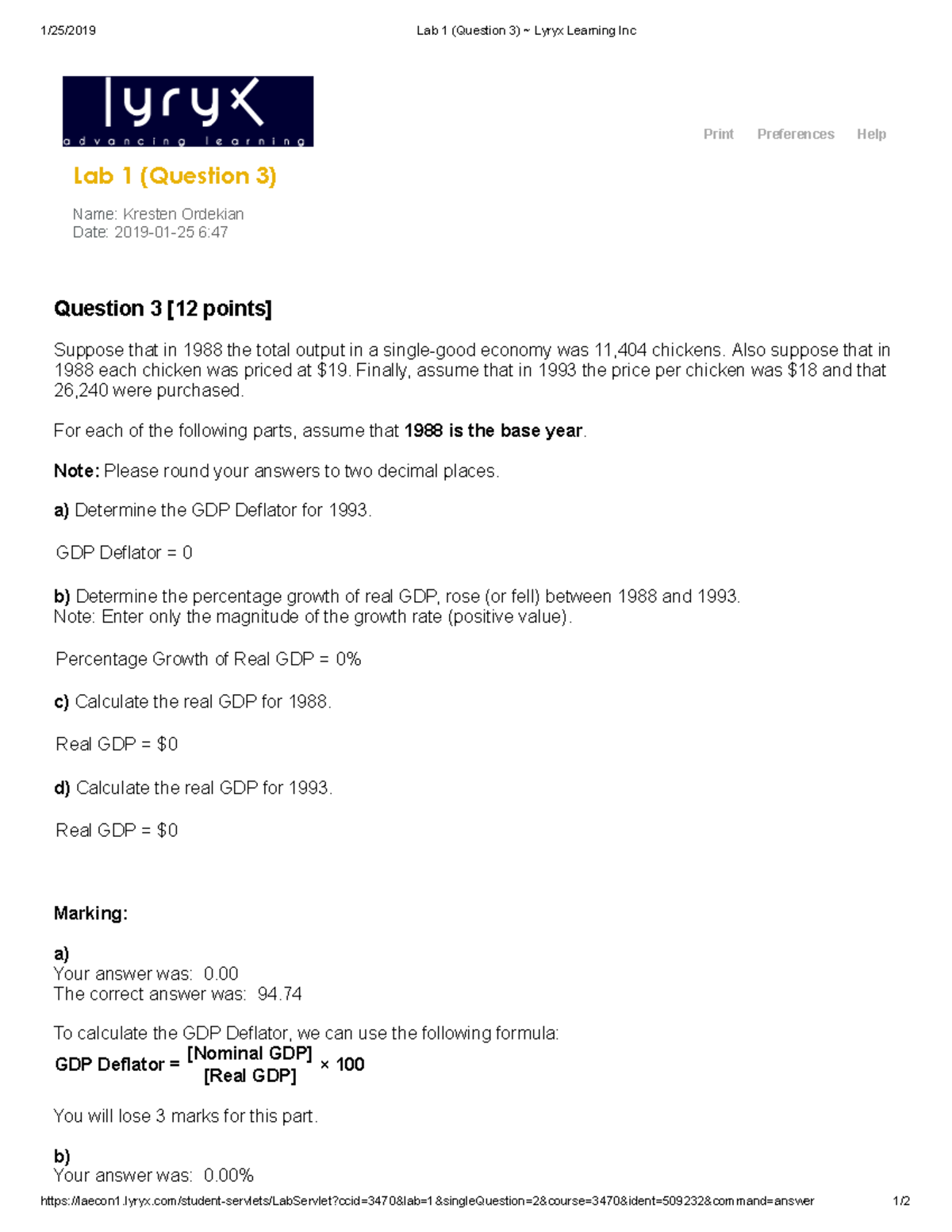 Lab 1 (Question 3) Lyryx Learning Inc - 1/25/2019 Lab 1 (Question 3 ...