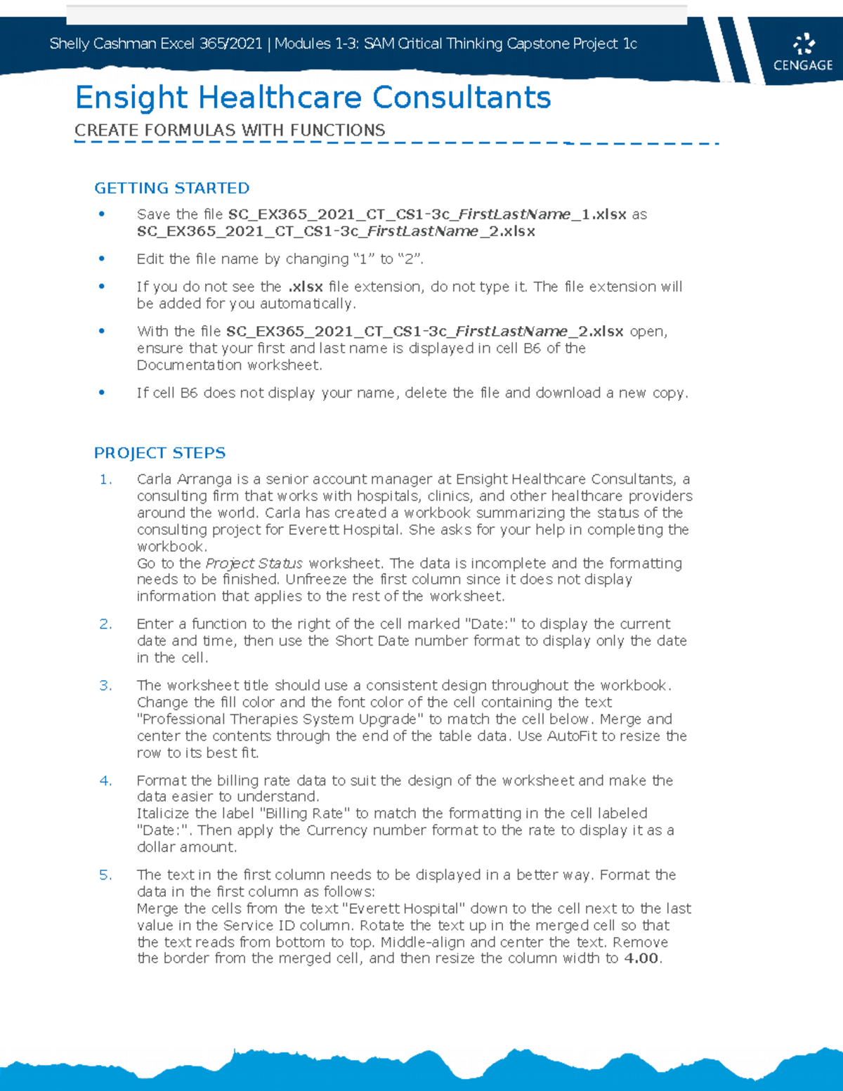 Instructions SC EX365 2021 CT CS1-3c - Shelly Cashman Excel 365/2021 ...