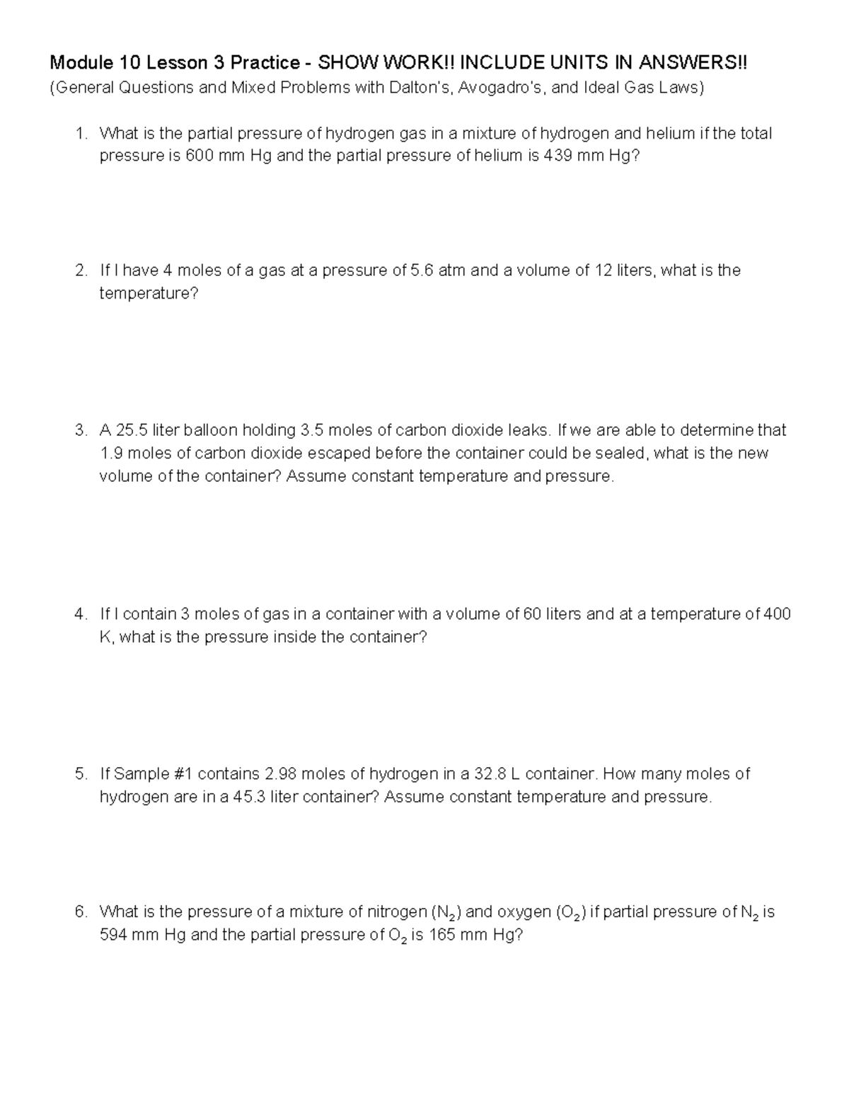 Module 10 Lesson 3 Practice (2) - Module 10 Lesson 3 Practice - SHOW ...