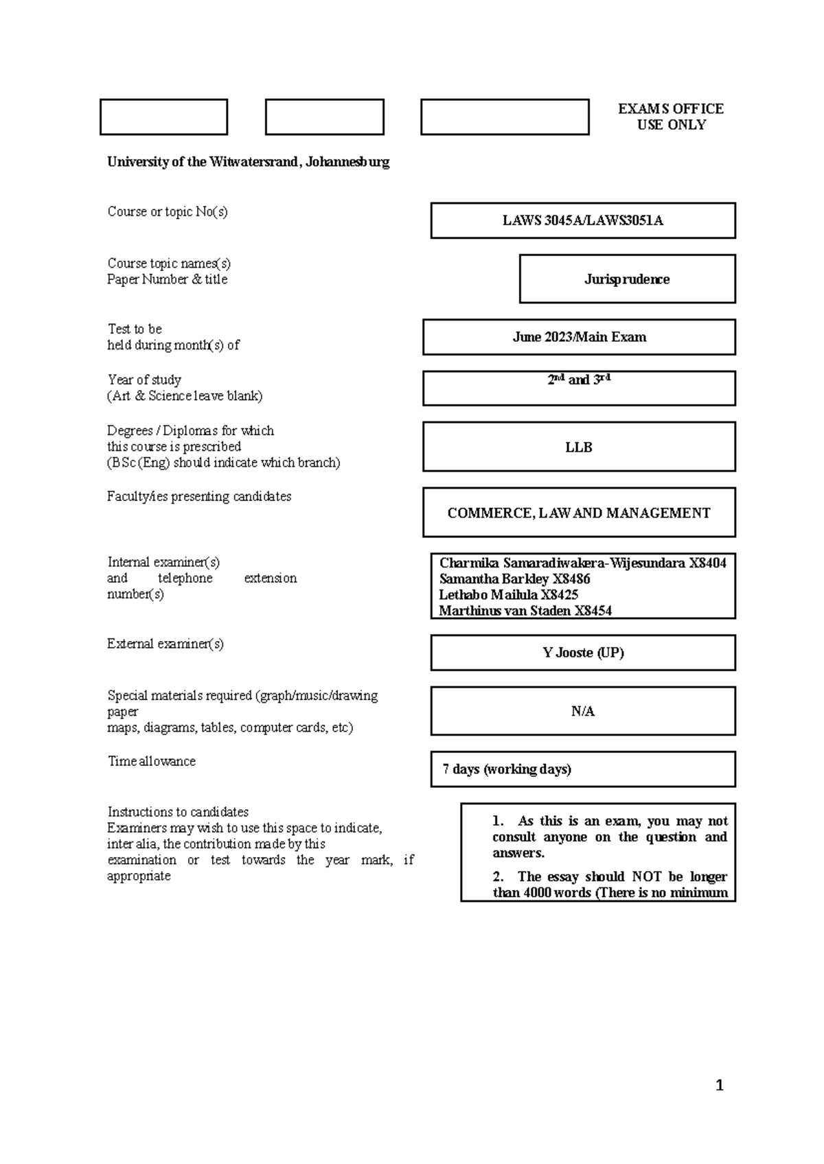 Jurisprudence+Exam+Main+%28Final%29+June+2023 230618 230714 - EXAMS ...