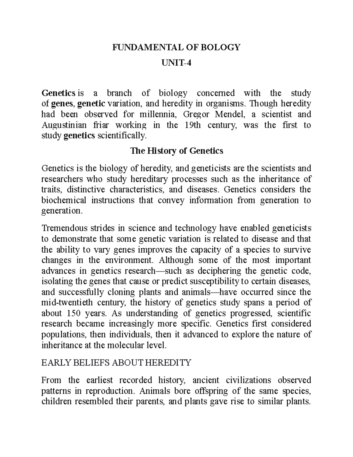 Genetics- History of Genetics and it's Value in Forensic Science ...