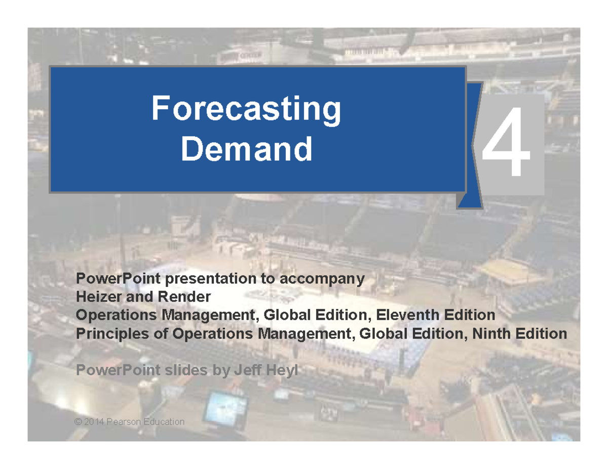 4Forecasting Model FOR STUDENT INFORMATION - © 2014 Pearson Education 4 ...