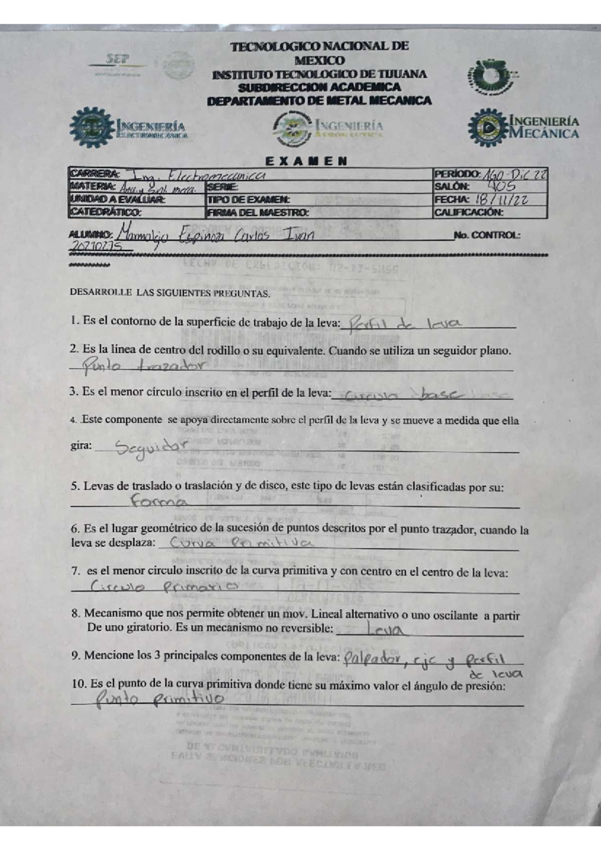 Examen U3 - Sjsjd - Maquinas - Studocu