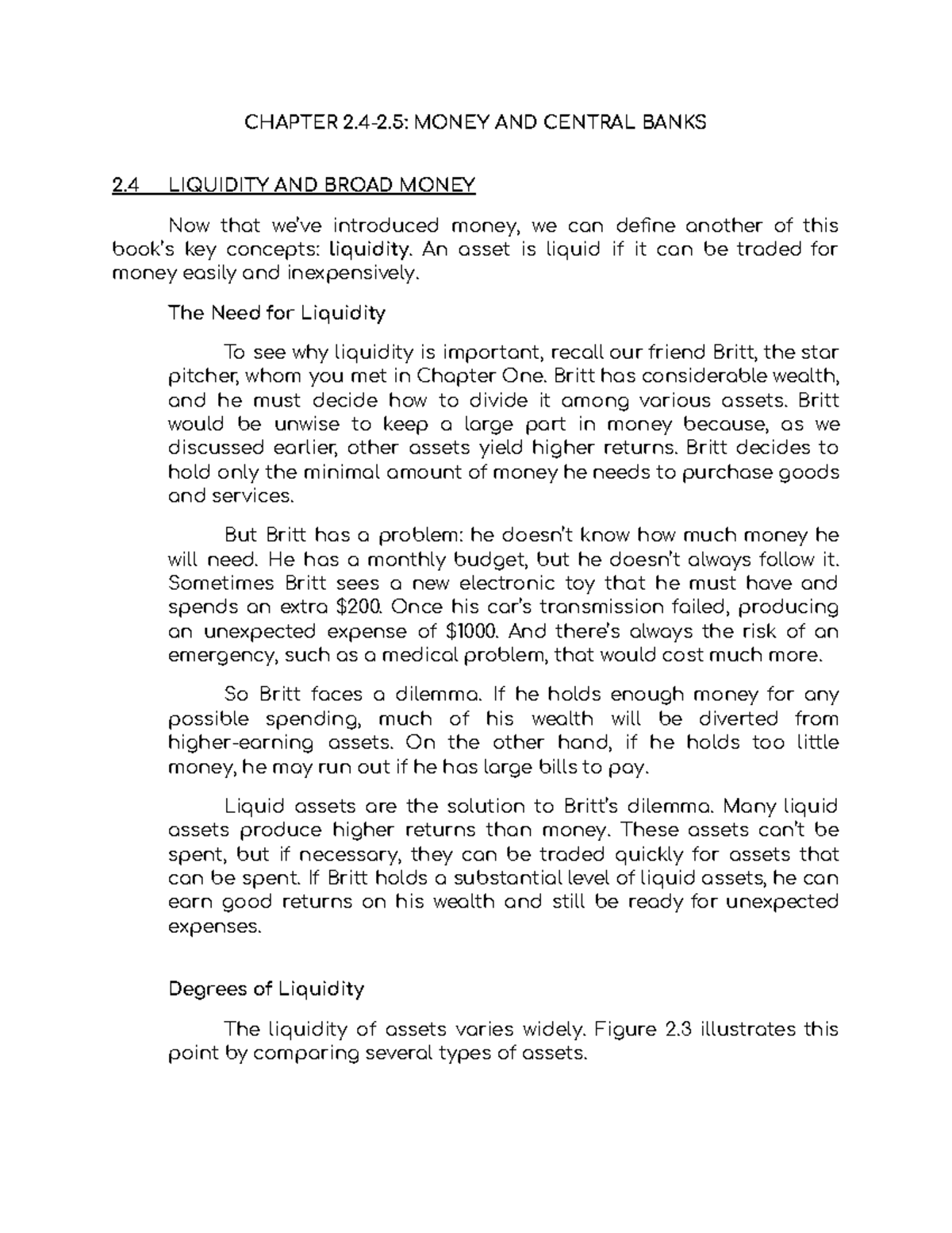 Chapter 2.4-2.5 Money AND Central Banks - CHAPTER 2.4-2: MONEY AND ...