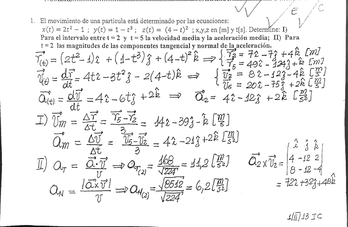 Ejercicios-cinematica 1 - Física I para Ingeniería - Usach - Studocu