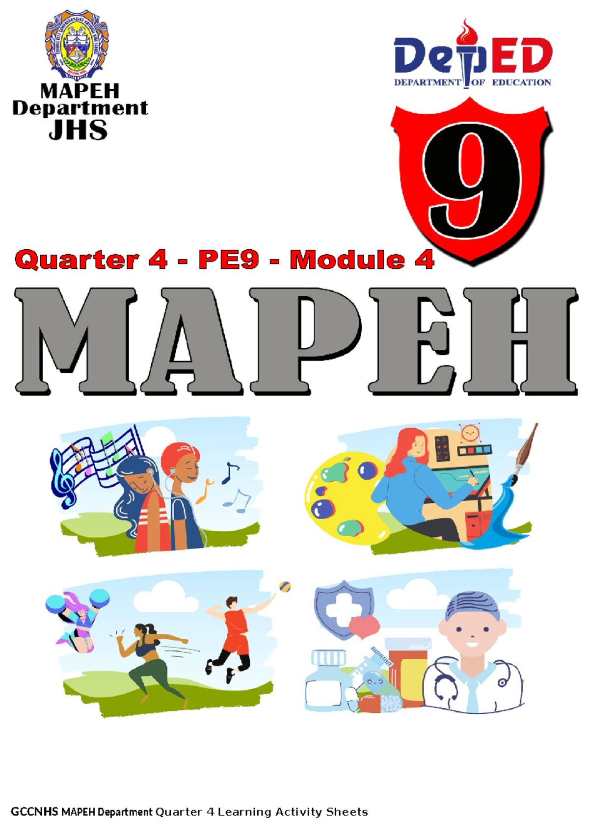 LAS Q4 M2 PE - Learning Materials for Physical Education - INTRODUCTORY MESSAGE This Learning ...