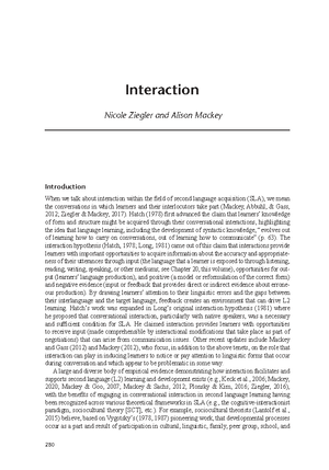 Cognitive Interactionist Approach to L2 Instruction - 8 Cognitive-Interactionist Approaches to ...