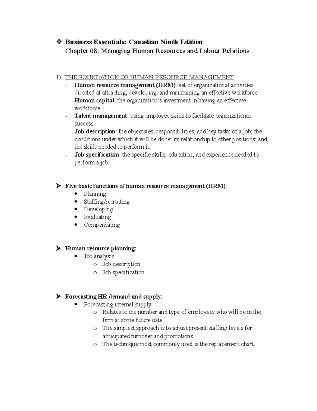 Business Essentials Chapter 8 - Business Essentials: Canadian Ninth ...