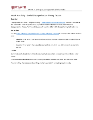 Cf crj499 wk2 activity template - CRJ499 – Undergraduate Capstone in Criminal Justice Student ...