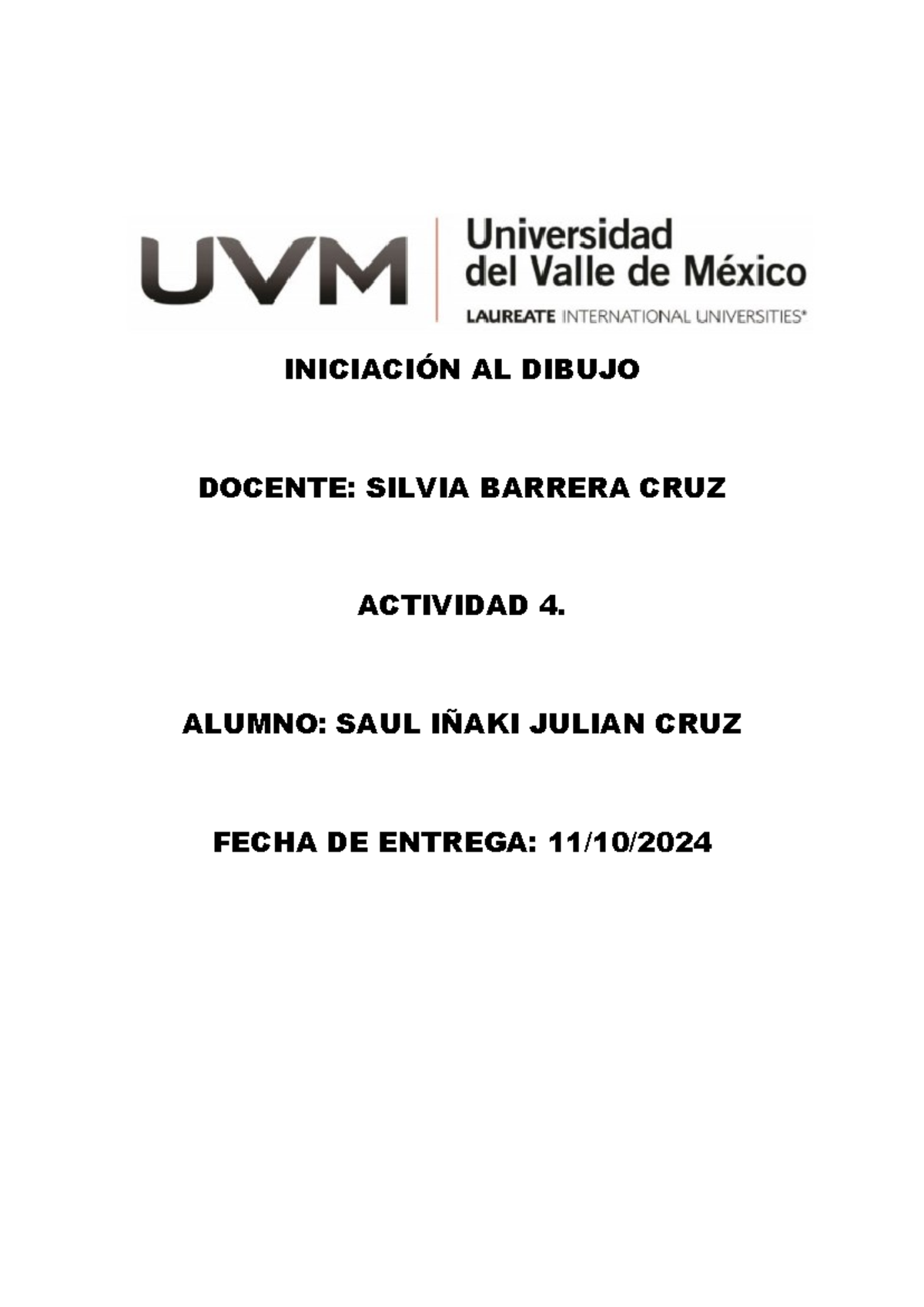 A4 SIJC - sdadasda - Español - INICIACIÓN AL DIBUJO DOCENTE: SILVIA ...