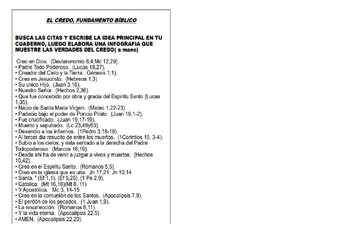 Credo 4 y 5 sec - PRACTICAS RESUMEES - e.g. comunicacion - Studocu