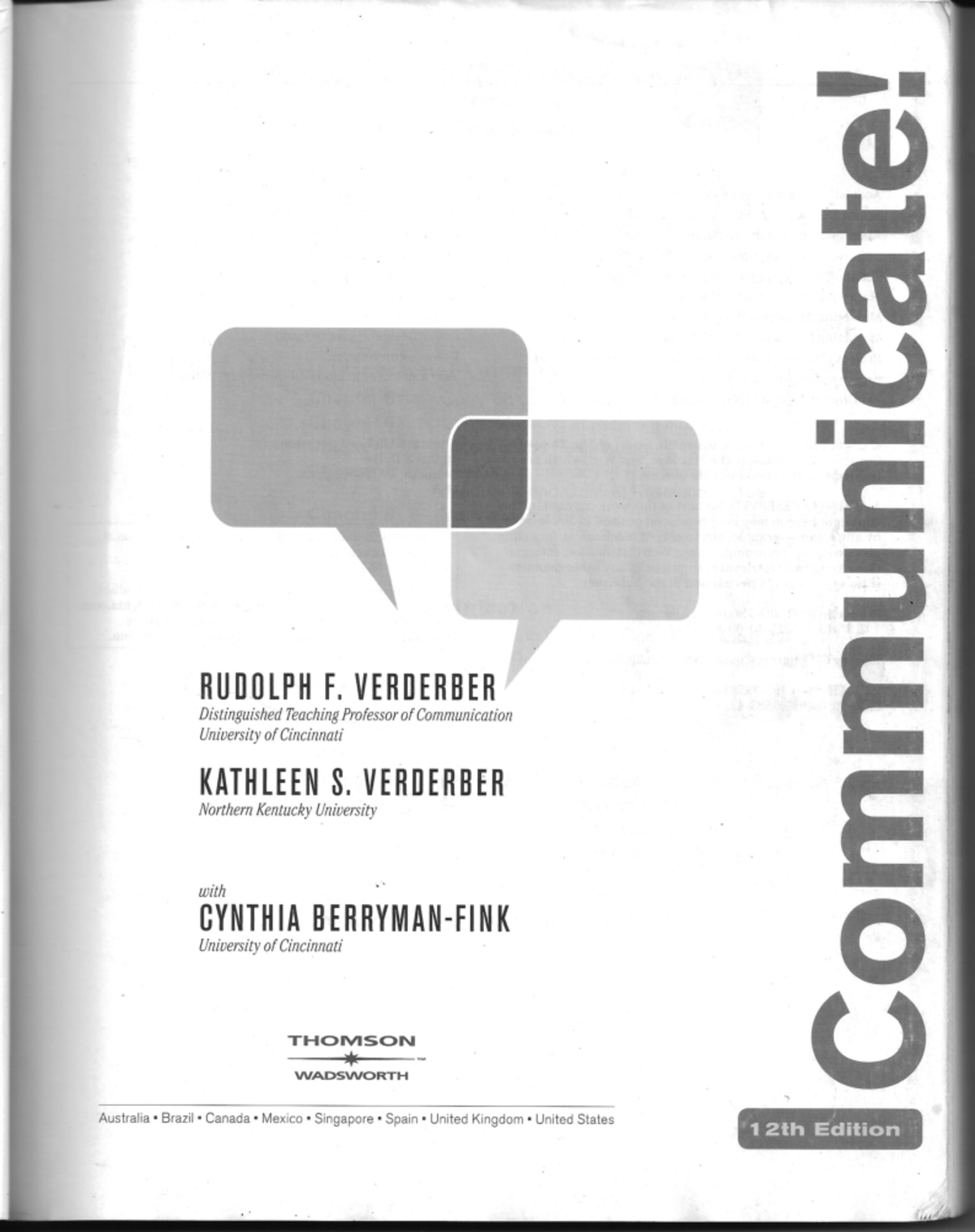 Developing Arguments that Support your Proposition - Verderber ...