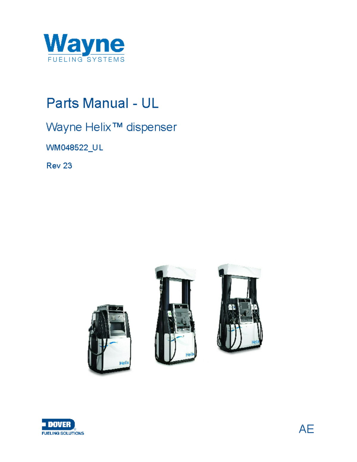 WM048522 Parts Manual Helix Rev.23 UL[001-103] - Parts Manual - UL ...