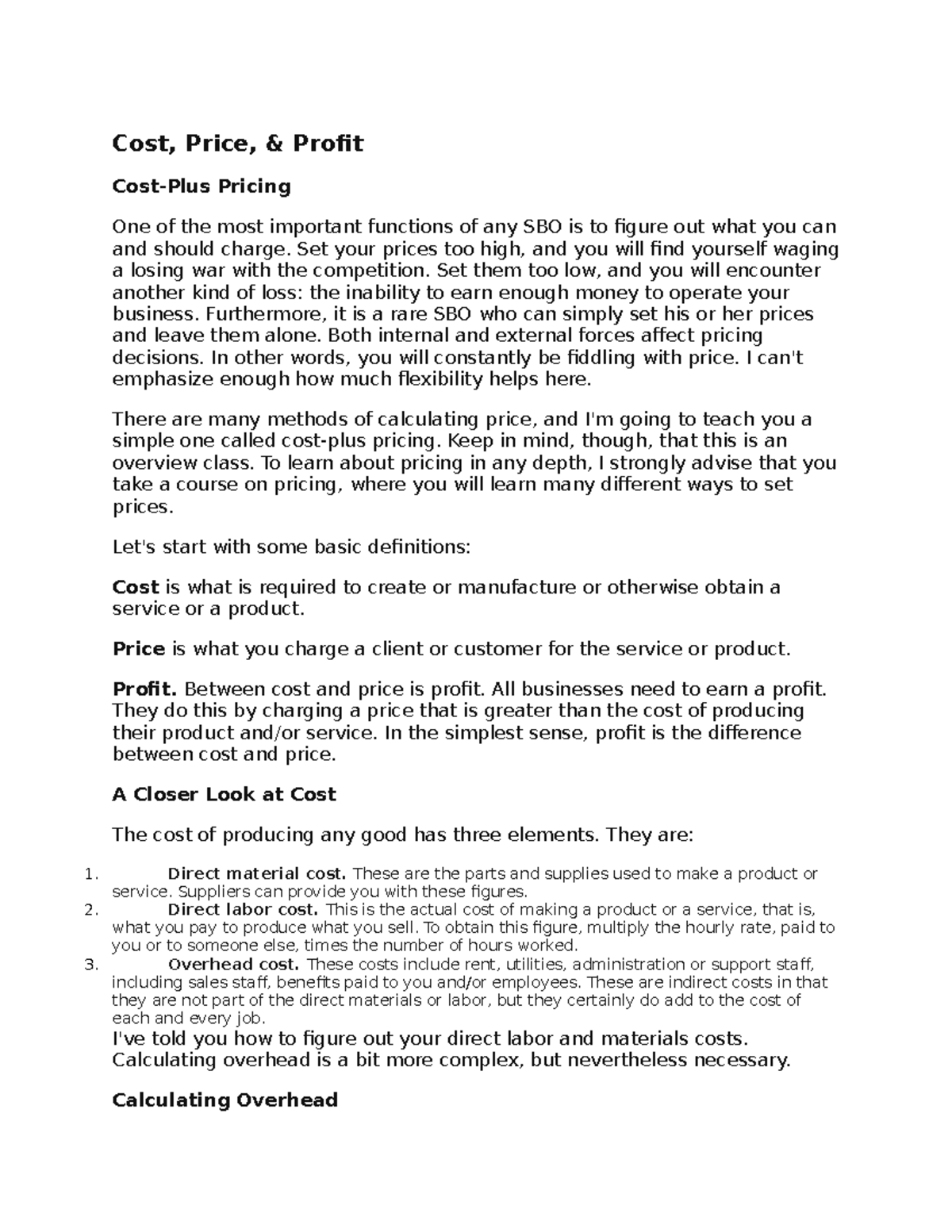 Cost - Investigates the problems and challenges of opening and managing ...