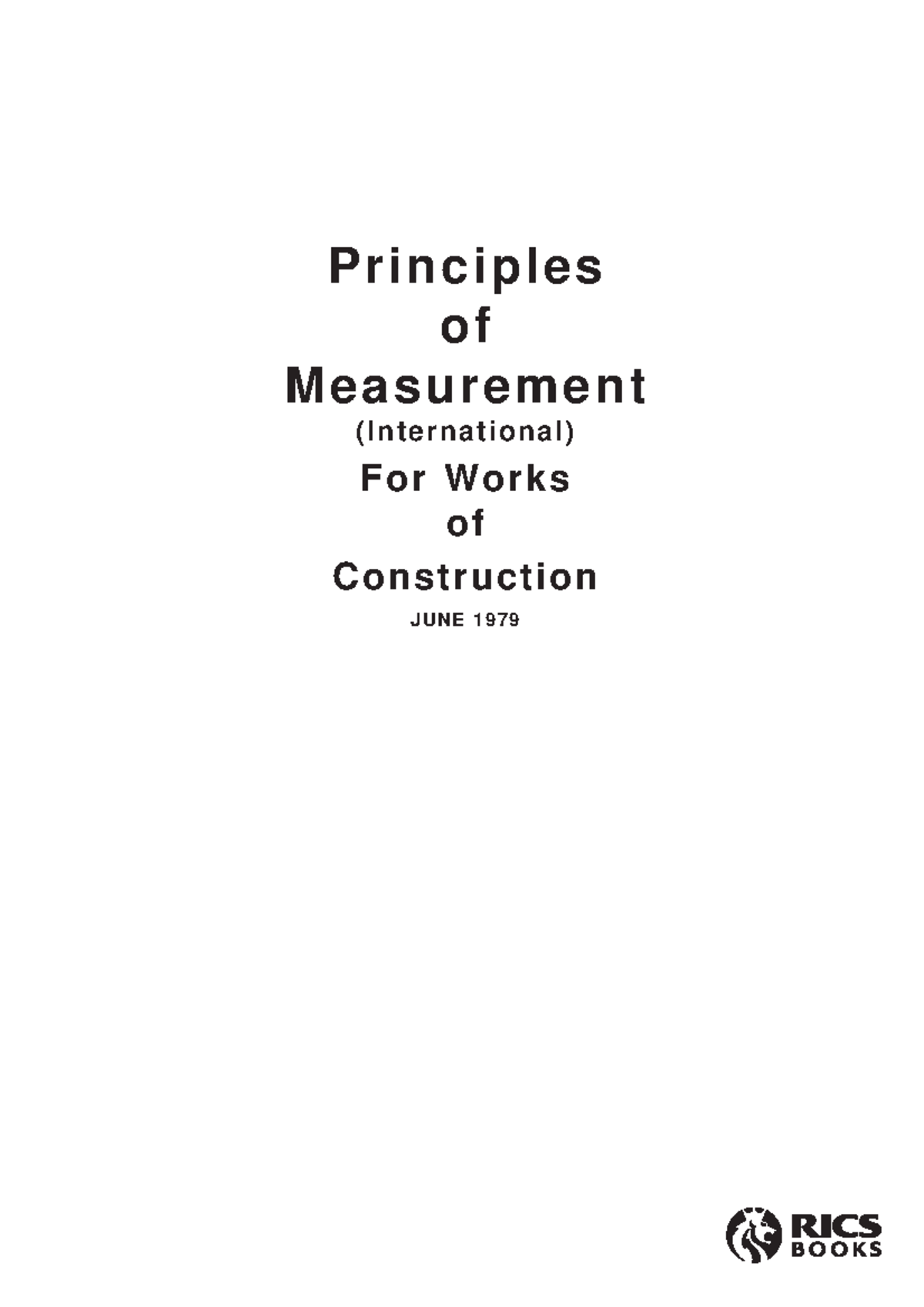POMI - Principles of Measurement (International) For Works of ...