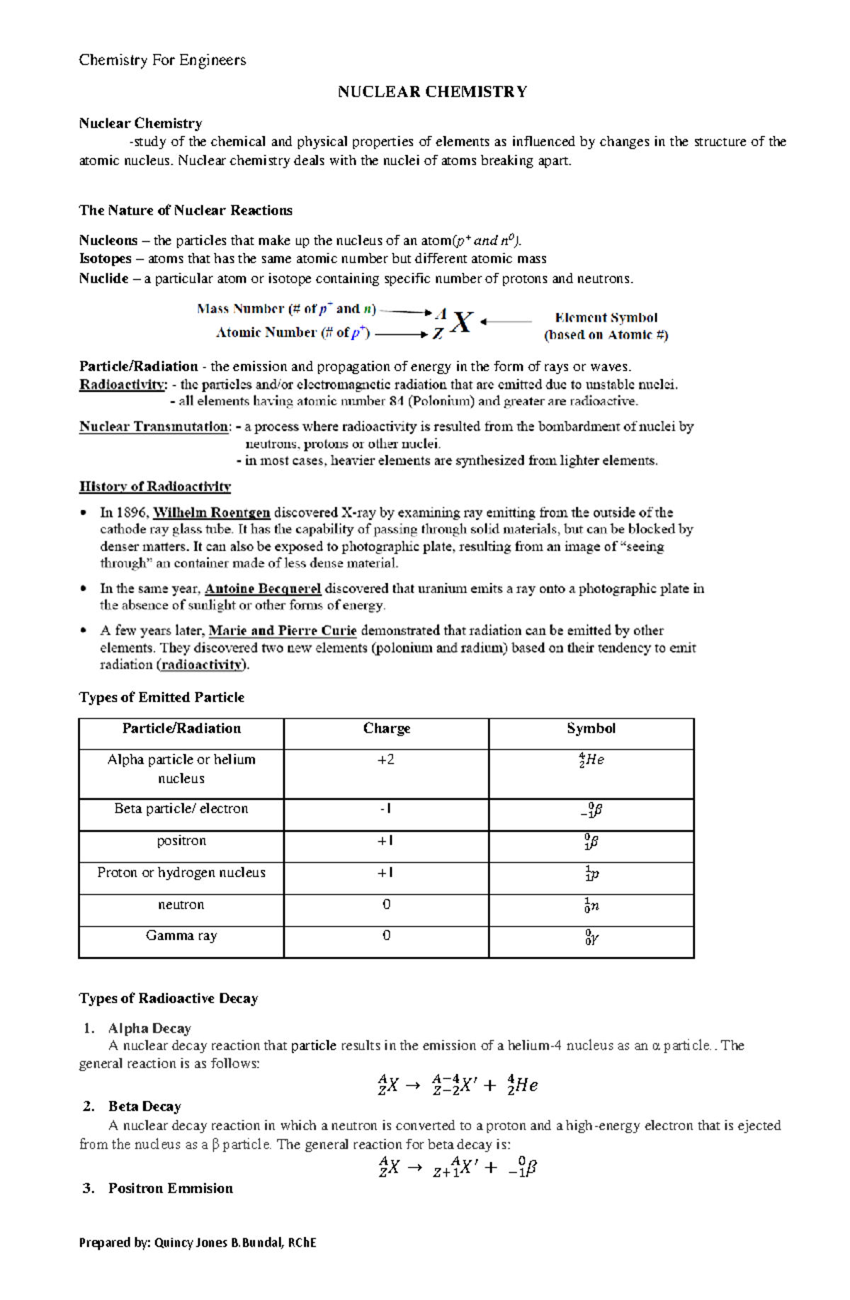 Nuclear- Chemistry - Studocu