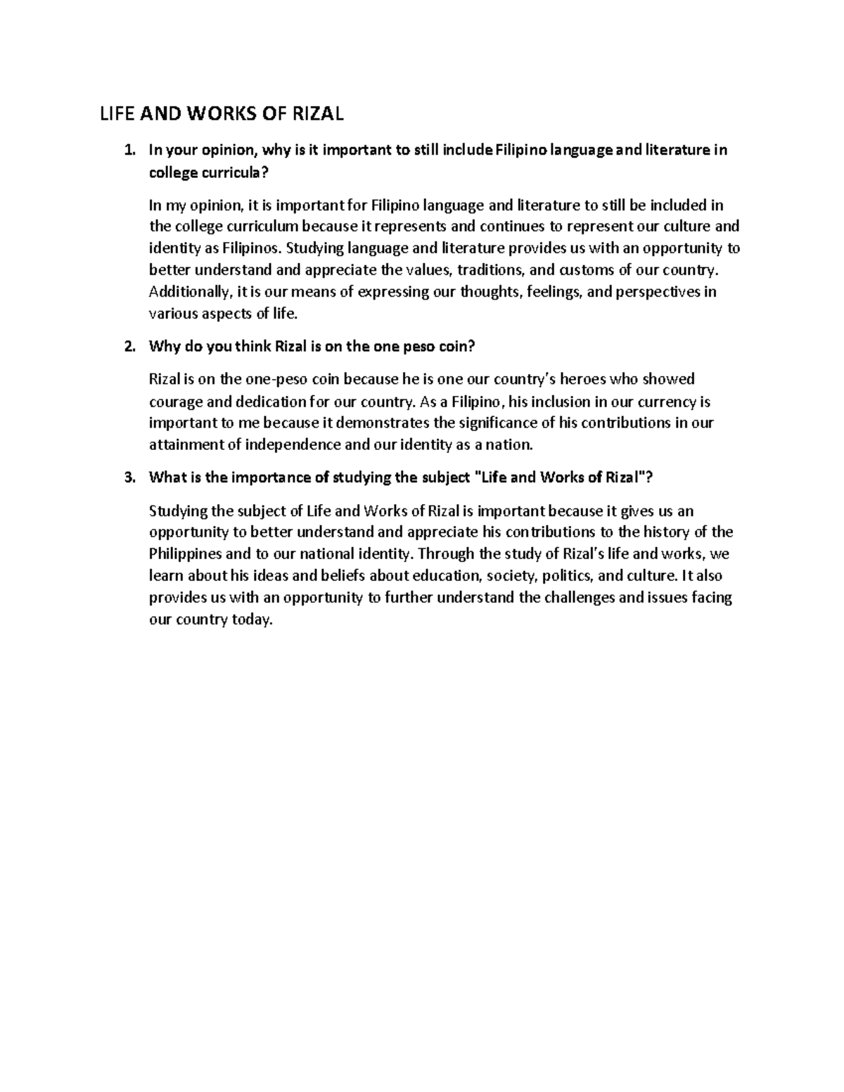 LWR101 Why is it important to still include Filipino language and ...