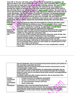 ENT Exams - mcq - Nose, Ear And Throat Disorders - Studocu