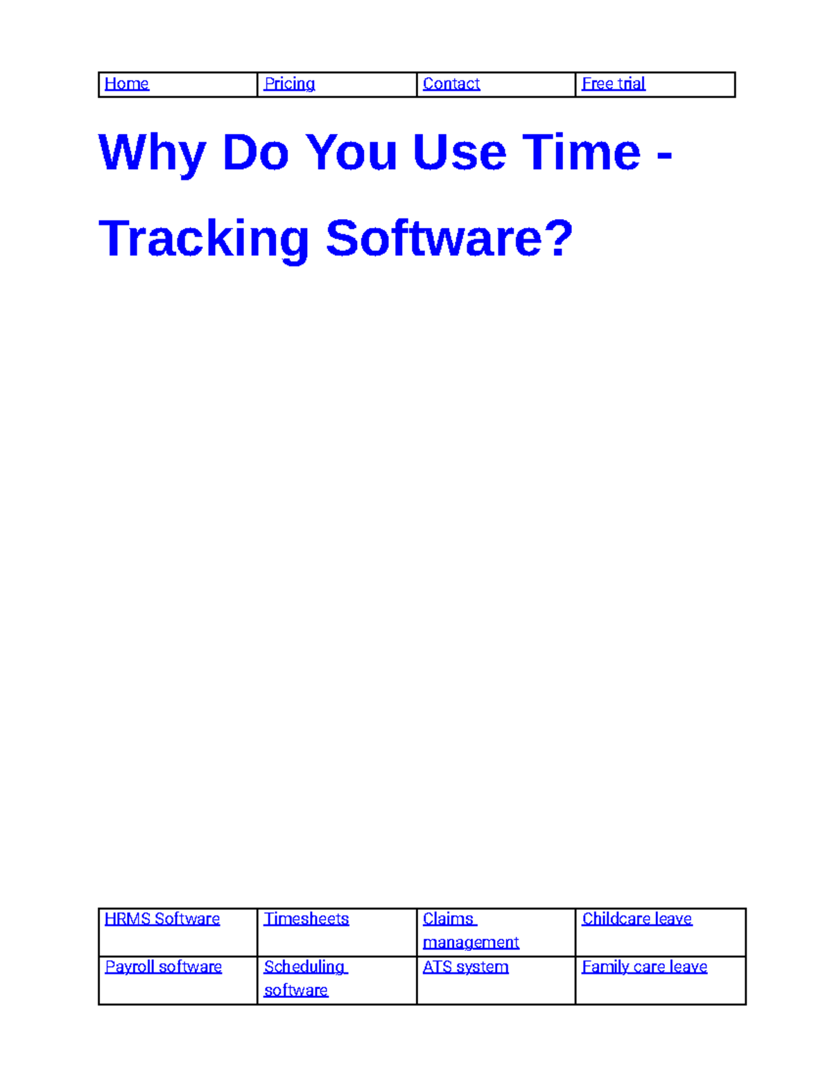 Why Do You Use Time Tracking Software - Why Do You Use Time - Tracking ...