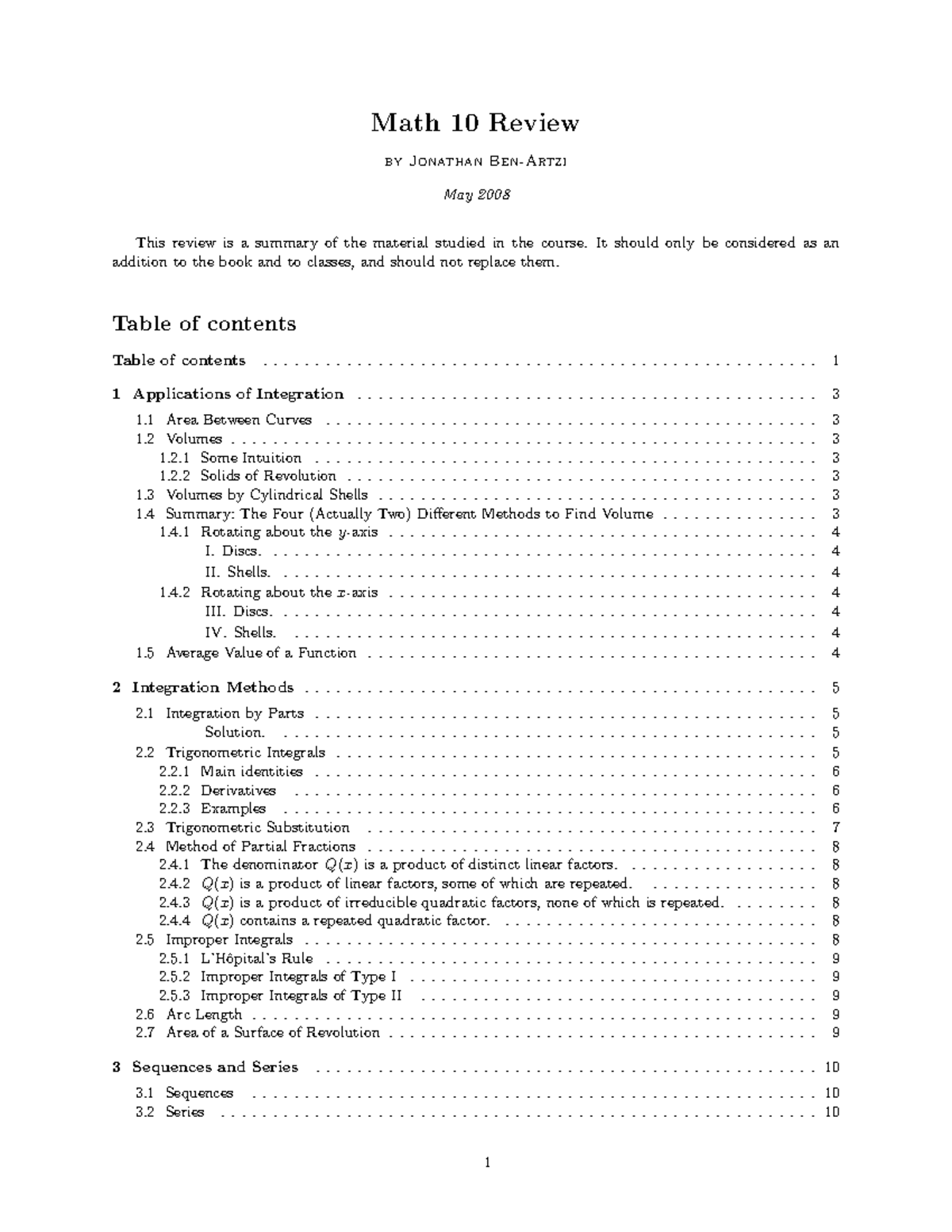 Math10Notes - Math 10 Review This review is a summary of the material ...