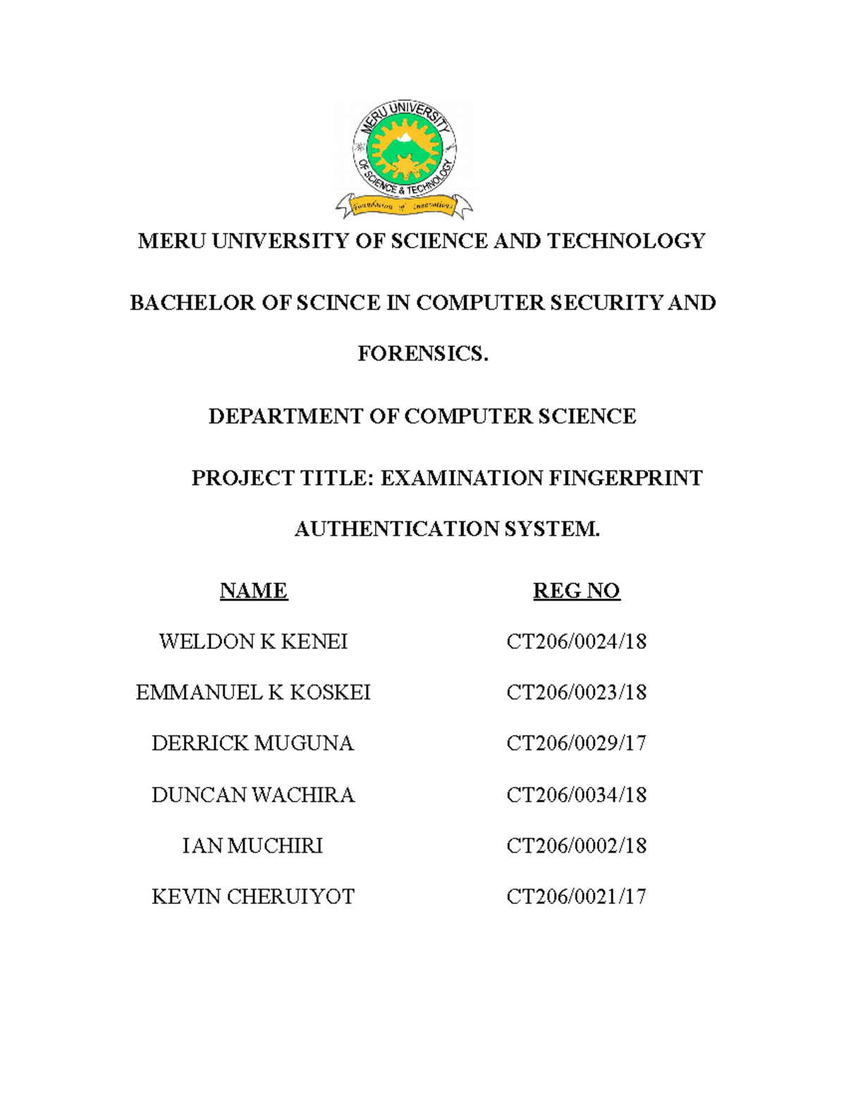 Project (6) corrected - MERU UNIVERSITY OF SCIENCE AND TECHNOLOGY ...