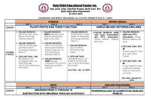 LJT WEEK 1 GR - ljt for learner for them to learn new things. - Holy ...