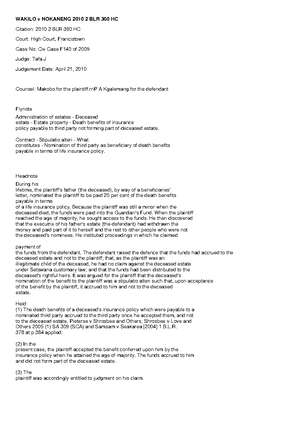 Terminology and Land Tenure in Customary Law An Exercise in Linguistic ...