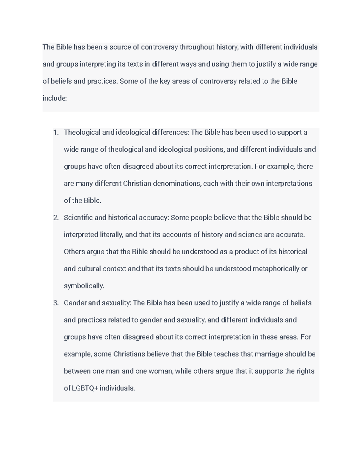 Controversy in The Bible - The Bible has been a source of controversy ...