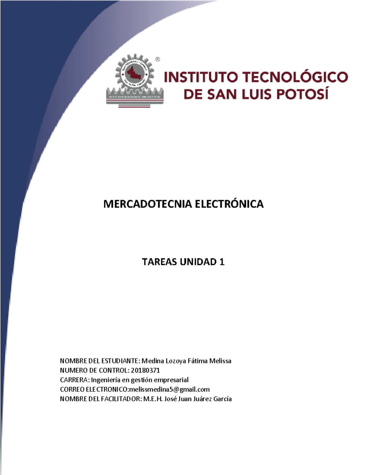 Tareas unidad 1 FMML - Apunte de clase. - MERCADOTECNIA ELECTRÓNICA ...