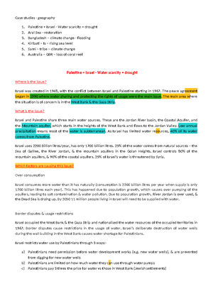 Coasts Case Studies detailed - Coasts Case Studies: High energy vs Low ...