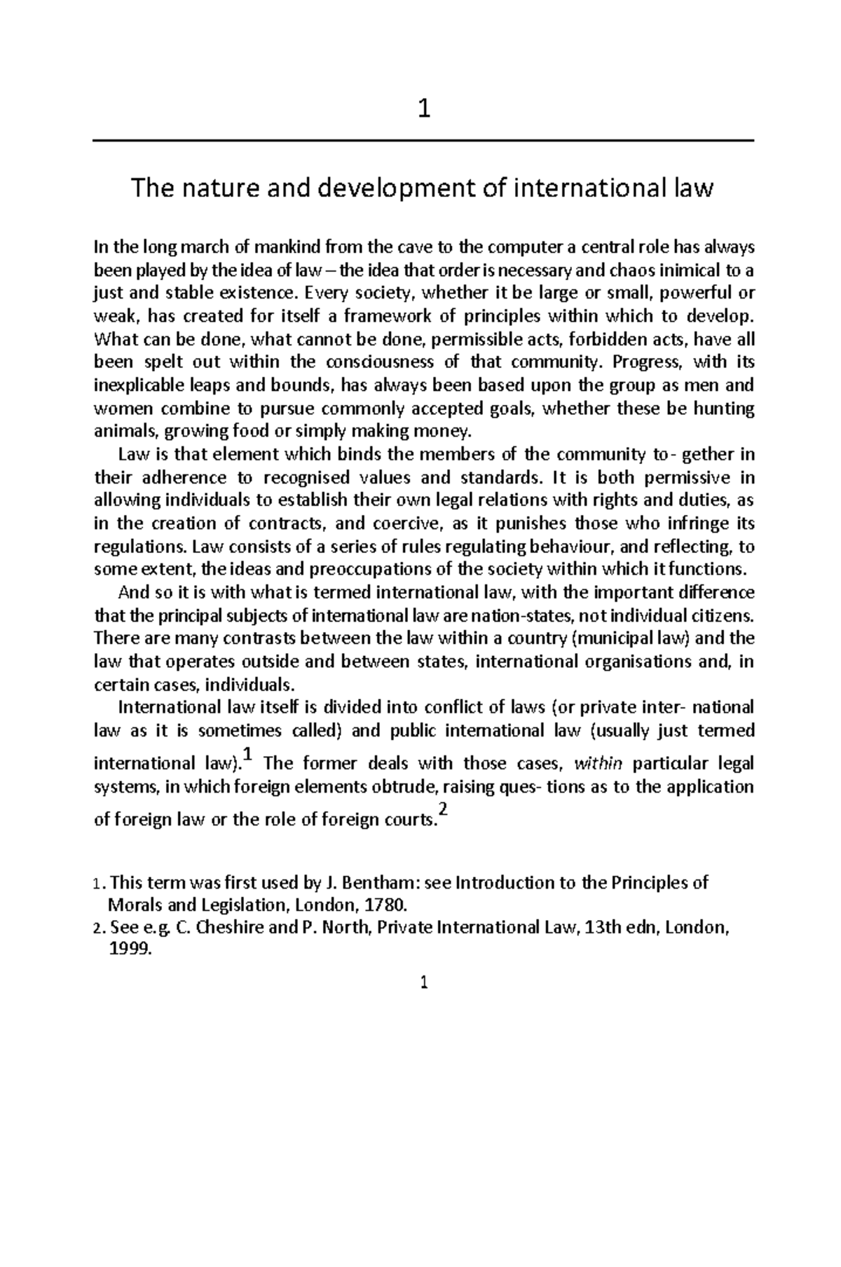 Project-TKL30PL-1 - 1 The nature and development of international law ...