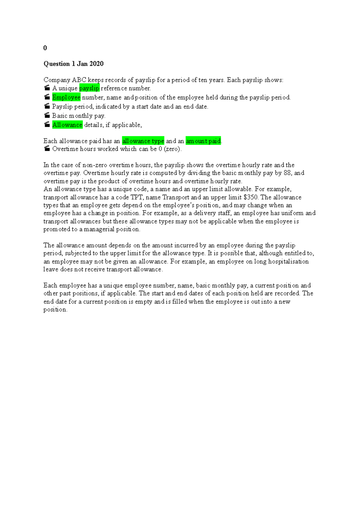 Lab Discussion Questions - 0 Question 1 Jan 2020 Company ABC keeps ...