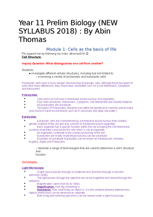 Biology module 1 guide - | NSW Department of Education Year 11 Biology ...