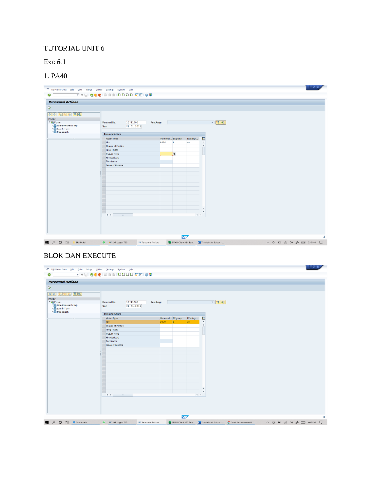 Tutorial funda unit 6 Exc 6 - Arsitektur Sistem Informasi Enterprise ...