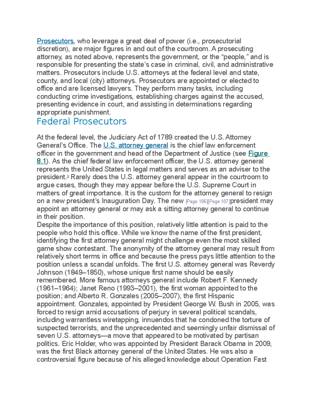 CJ 70 - Criminal Justice for for fall of 2023 - Prosecutors, who leverage a great deal of power ...