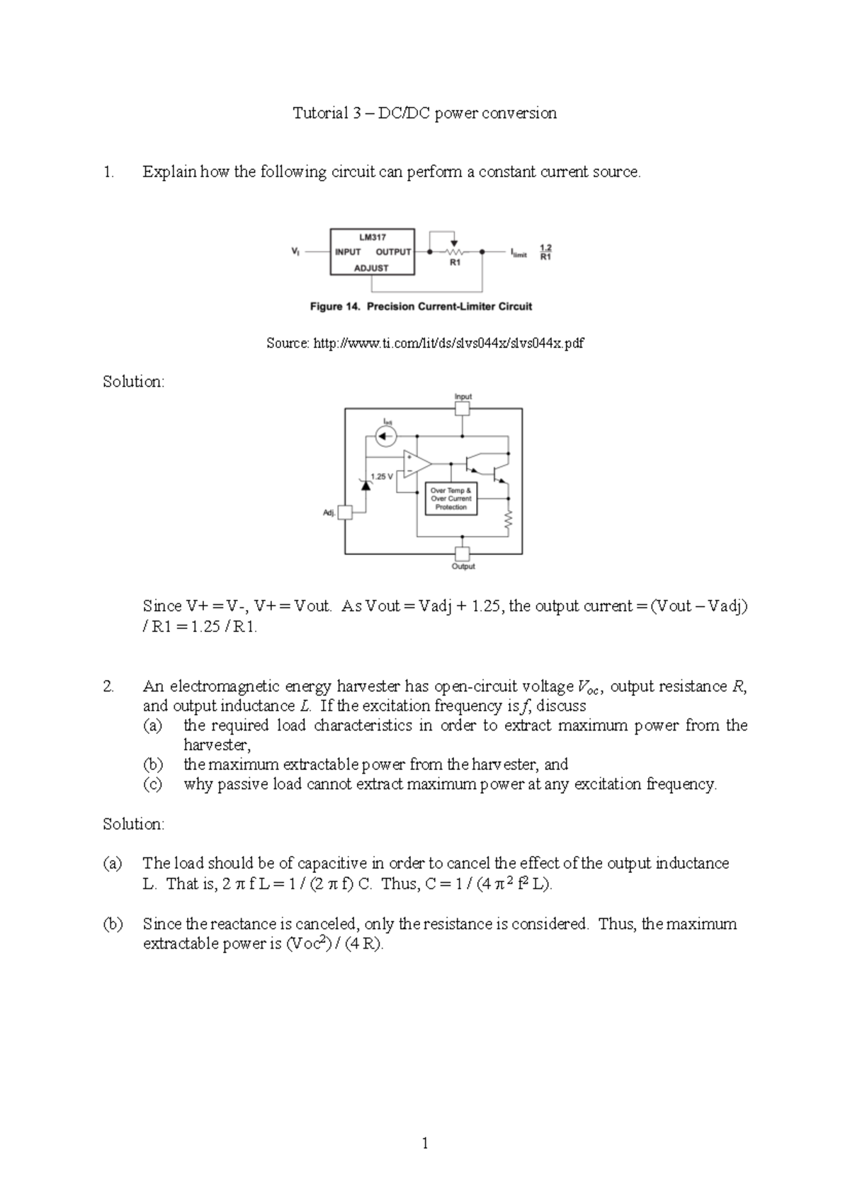 Tutorial 3 - DC-DC Conversion - 1 Tutorial 3 – DC/DC power conversion ...