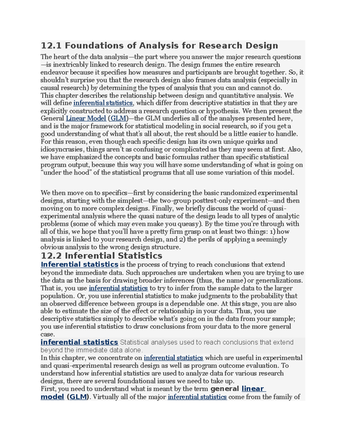 Chapter 12- IT research - 12 Foundations of Analysis for Research ...