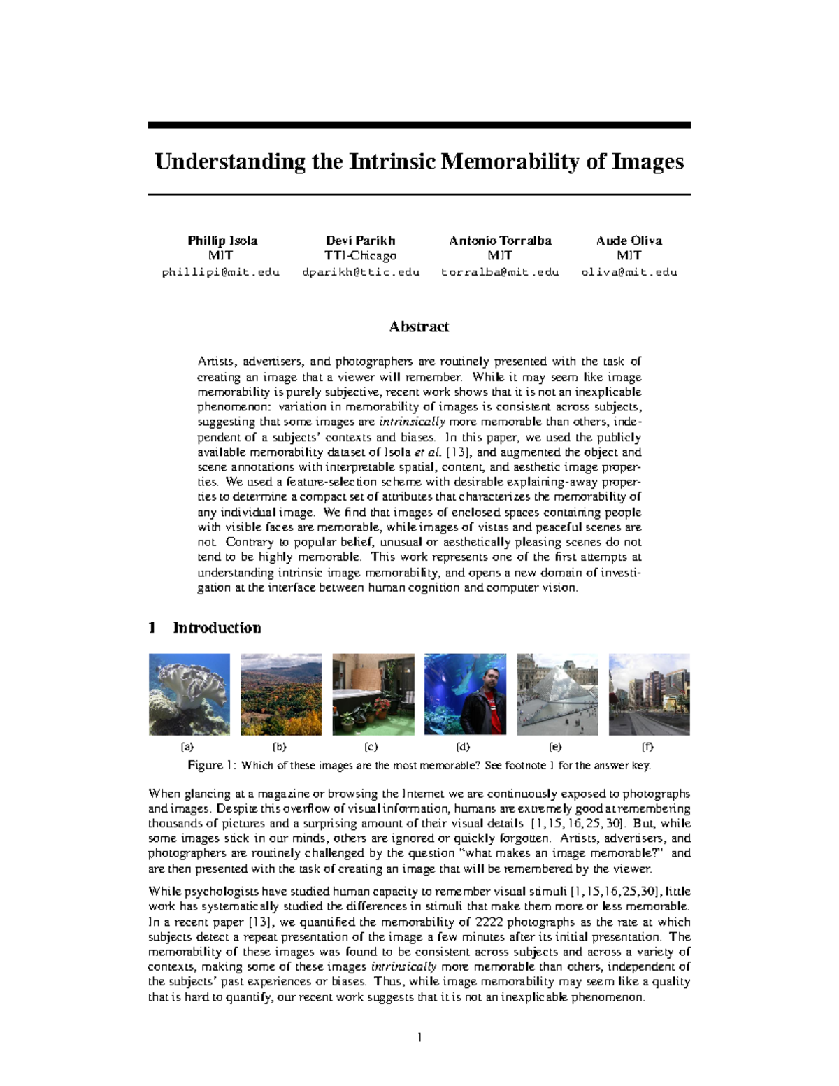 4451 understanding the intrinsic memorability of images - Understanding ...