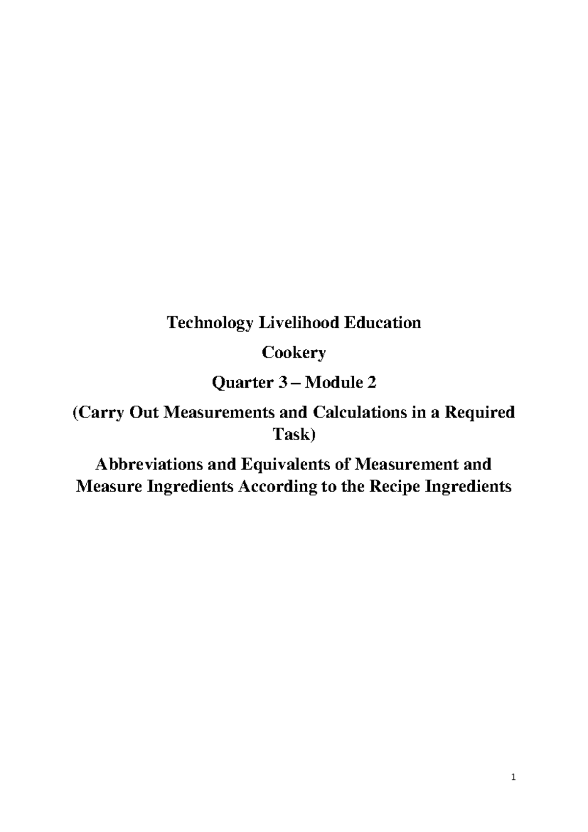 Alternative Delivery Mode-TLE 8 - Technology Livelihood Education ...
