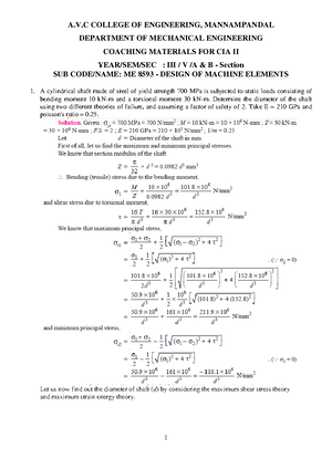 Mechanics Of Machines Notes - Subject Name : MECHANICS OF MACHINES Year ...
