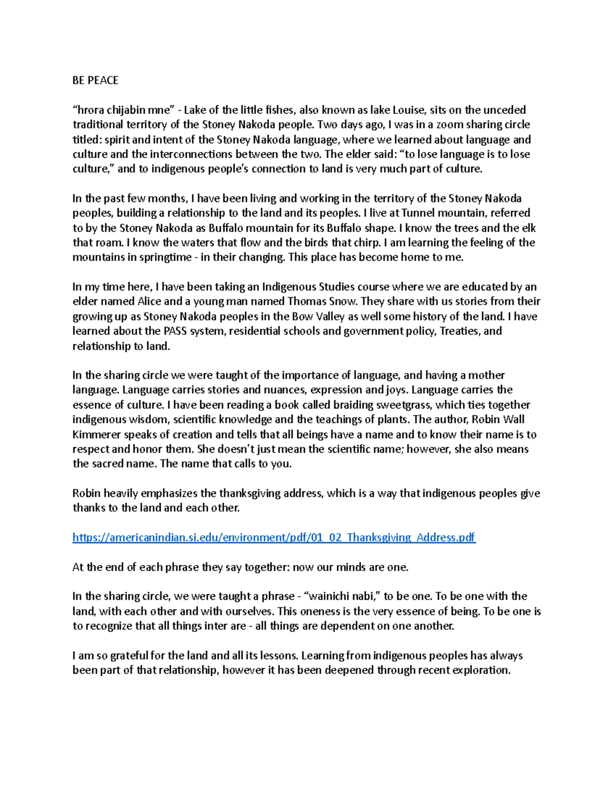 Hrora chijabin mne - a reflection on a conversation about land and ...